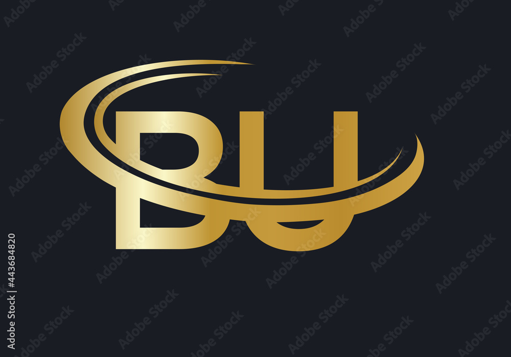 Premium Letter BU Logo Design. BU letter logo design with modern trendy ...