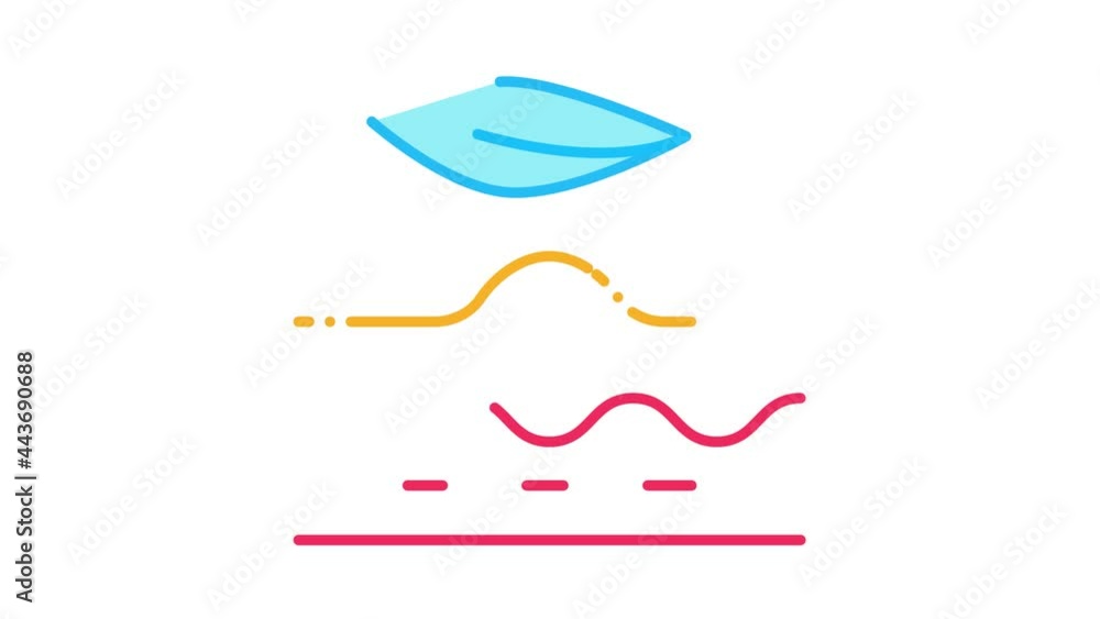 smoothing problem areas of skin Icon Animation. color smoothing problem ...