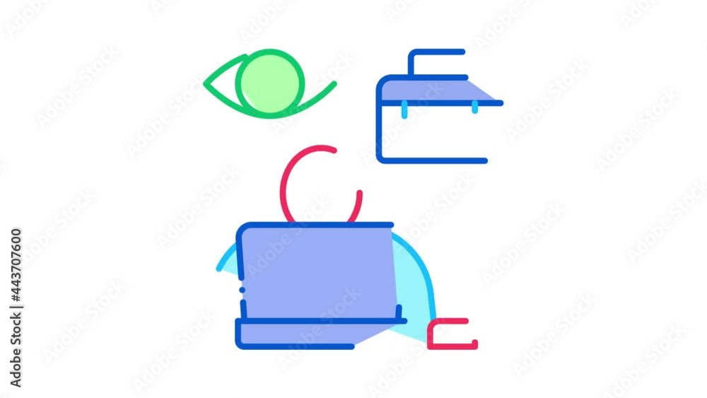 Vidéo Stock employee supervision Icon Animation. color employee ...