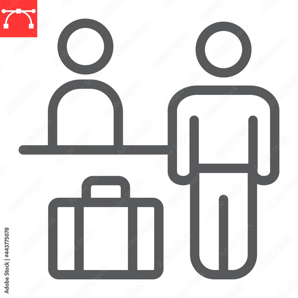 Airport Check In Icon