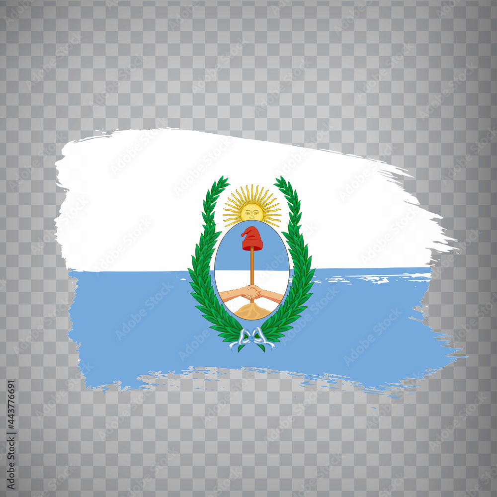 Flag Mendoza Province brush strokes. Flag of Mendoza Province on ...