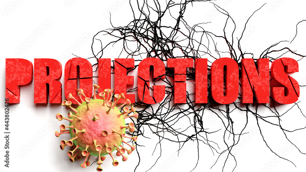 Degradation and projections during covid pandemic, pictured as ...