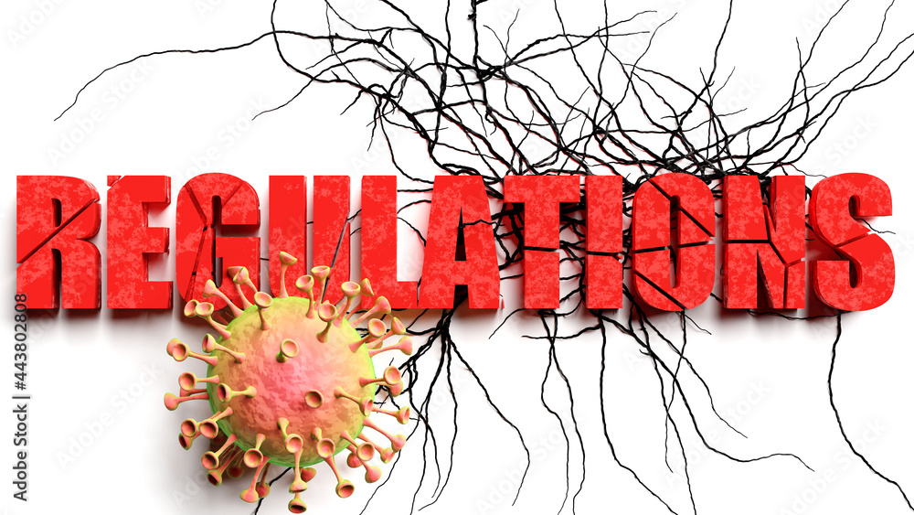 Degradation and regulations during covid pandemic, pictured as ...