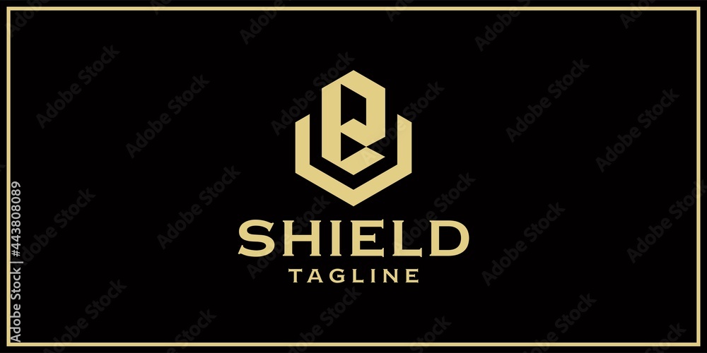 E shield logo design inspiration Stock Vector | Adobe Stock