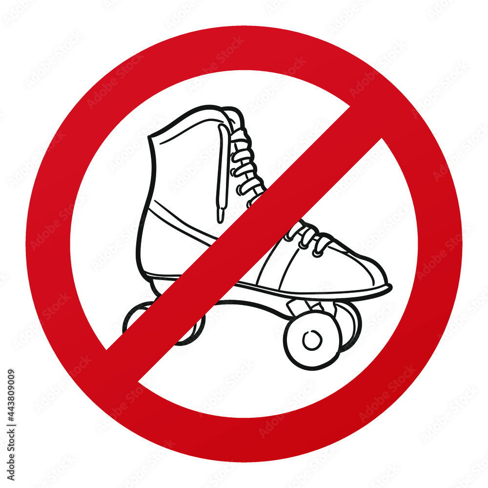 No Roll Symbol Isolated on White Background. Sport Vector Illustration ...