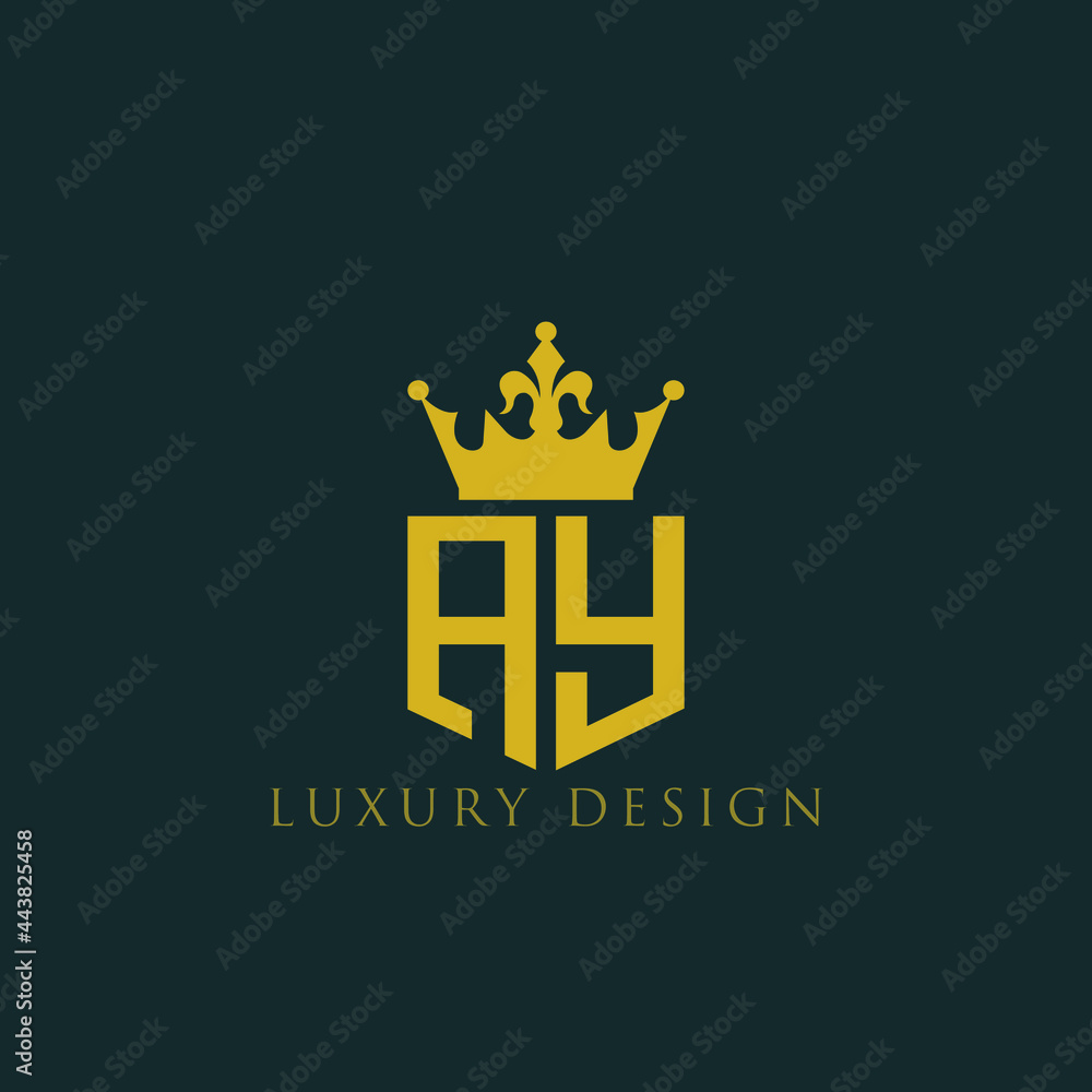 Vetor de AY logo, AY icon, AY vector, AY monogram, AY letter, AY ...