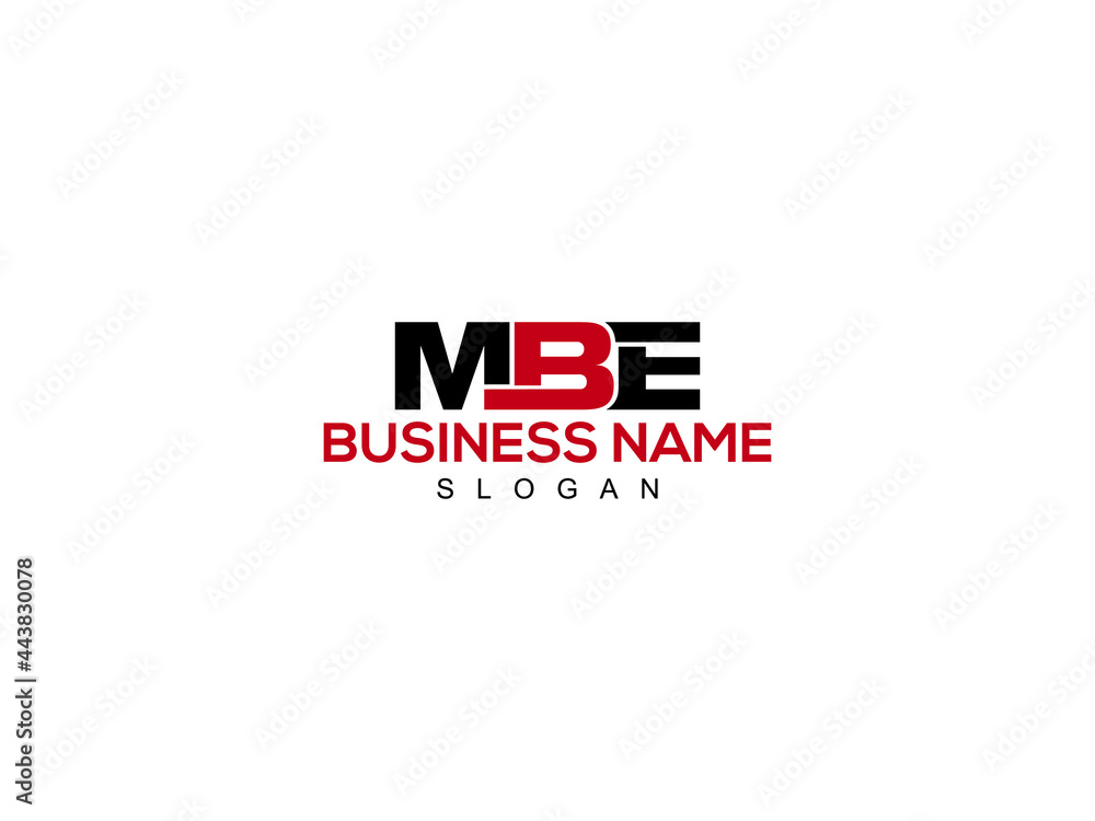 Letter MBE Logo Icon Vector Image Design For Company or Business Stock ...