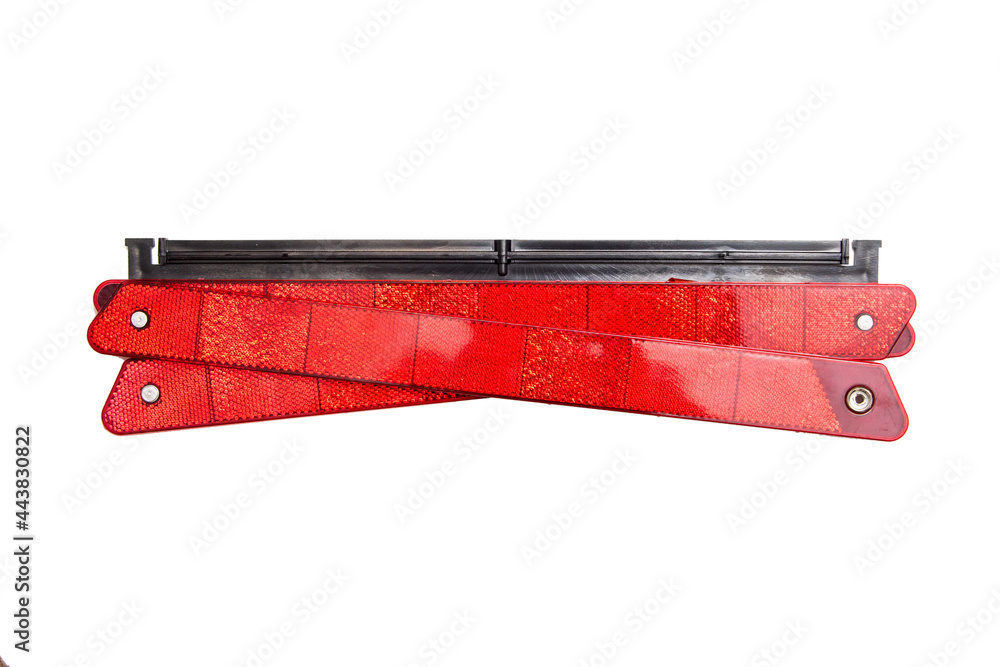 Emergency stop sign isolated on white background Stock Photo | Adobe Stock