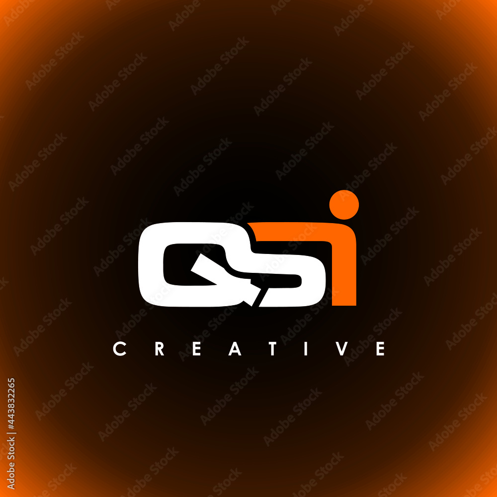 QSI Letter Initial Logo Design Template Vector Illustration Stock ...