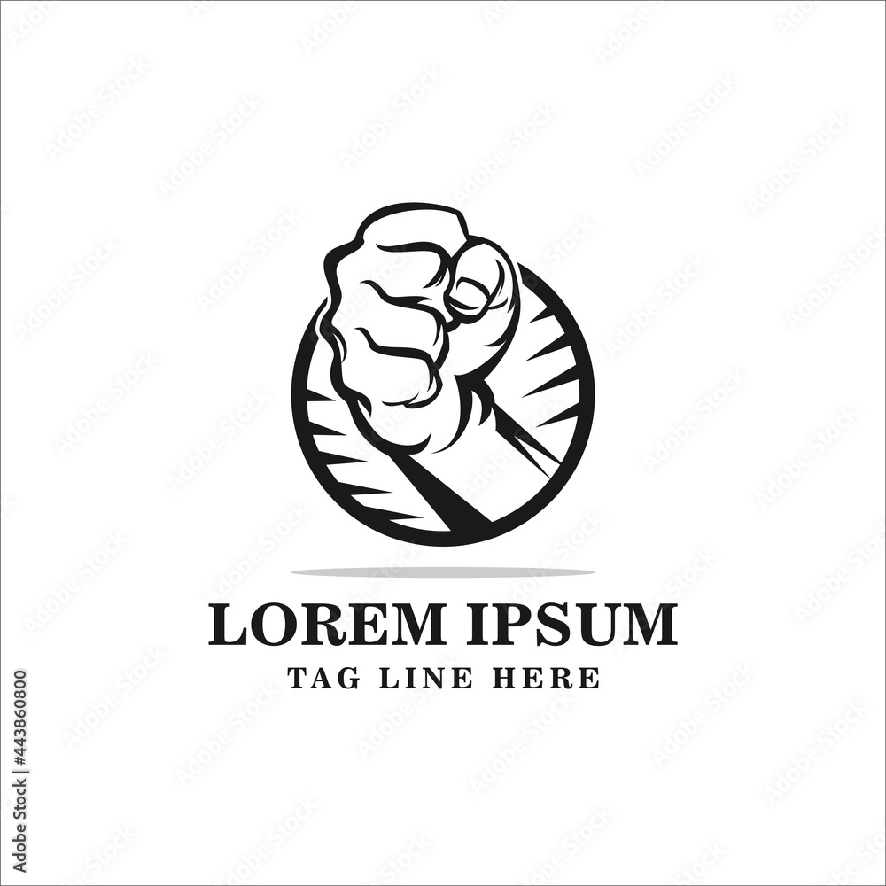 hands clenched logo,fist logo,punch,raised fist,strength,victory ...