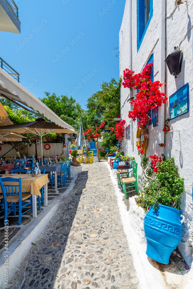 Beautiful street view in Kos Island. Kos Island is populer tourist ...