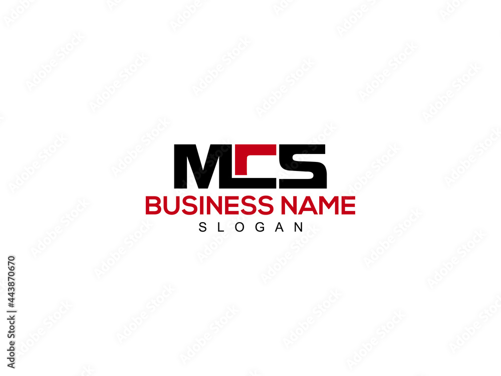 Letter MCS Logo Icon Vector Image Design For Company or Business Stock ...