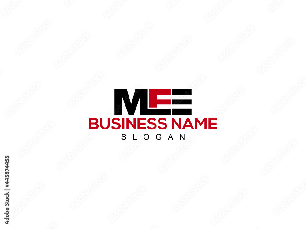 Letter MEE Logo Icon Vector Image Design For Company or Business Stock ...