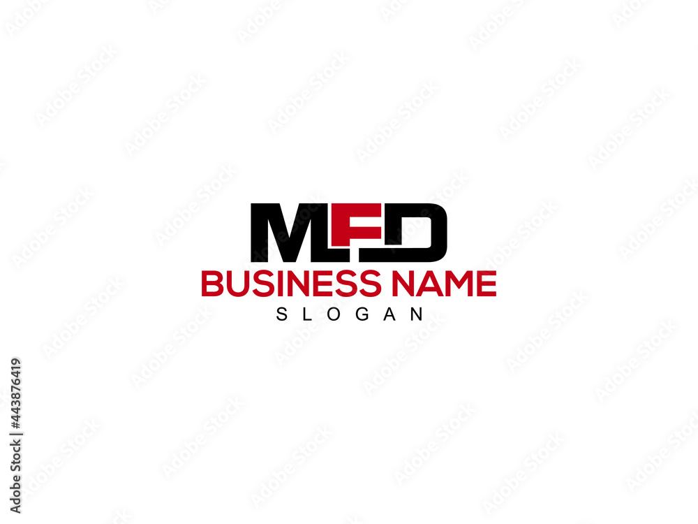 Letter MFD Logo Icon Vector Image Design For Your Business Stock Vector ...