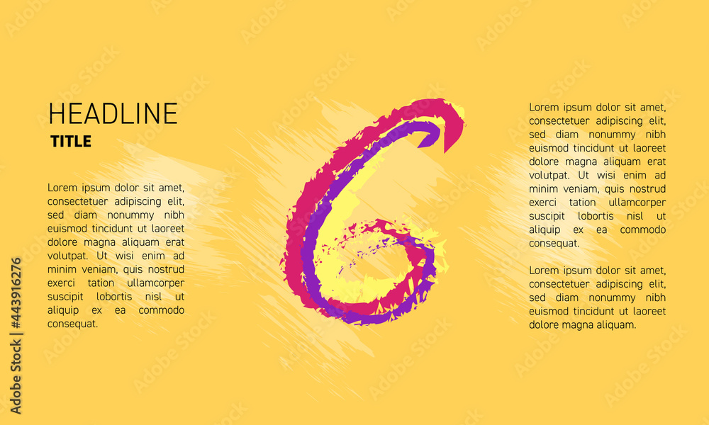 Drawing text art kids children alphabet and numbers layout template ...