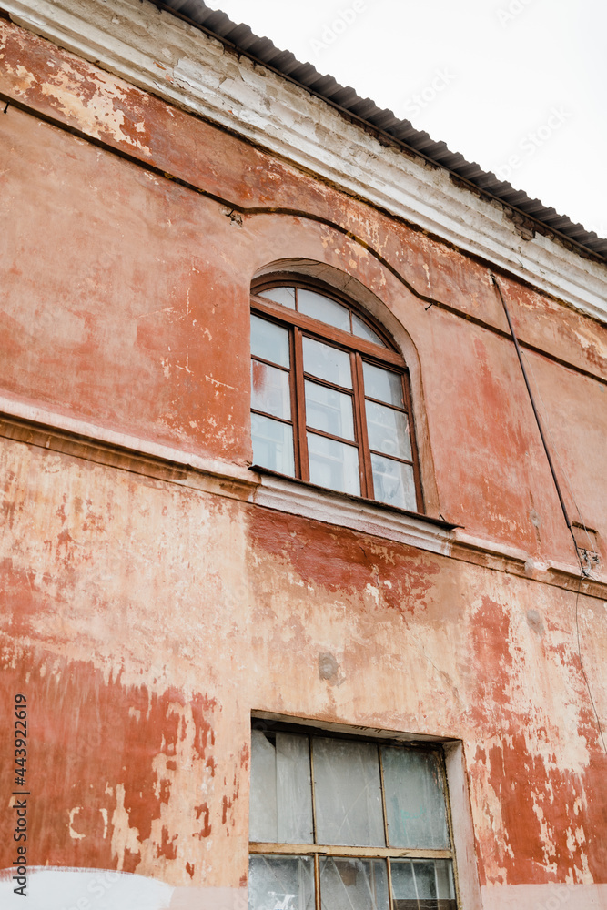 urban texture with old window Stock Photo | Adobe Stock