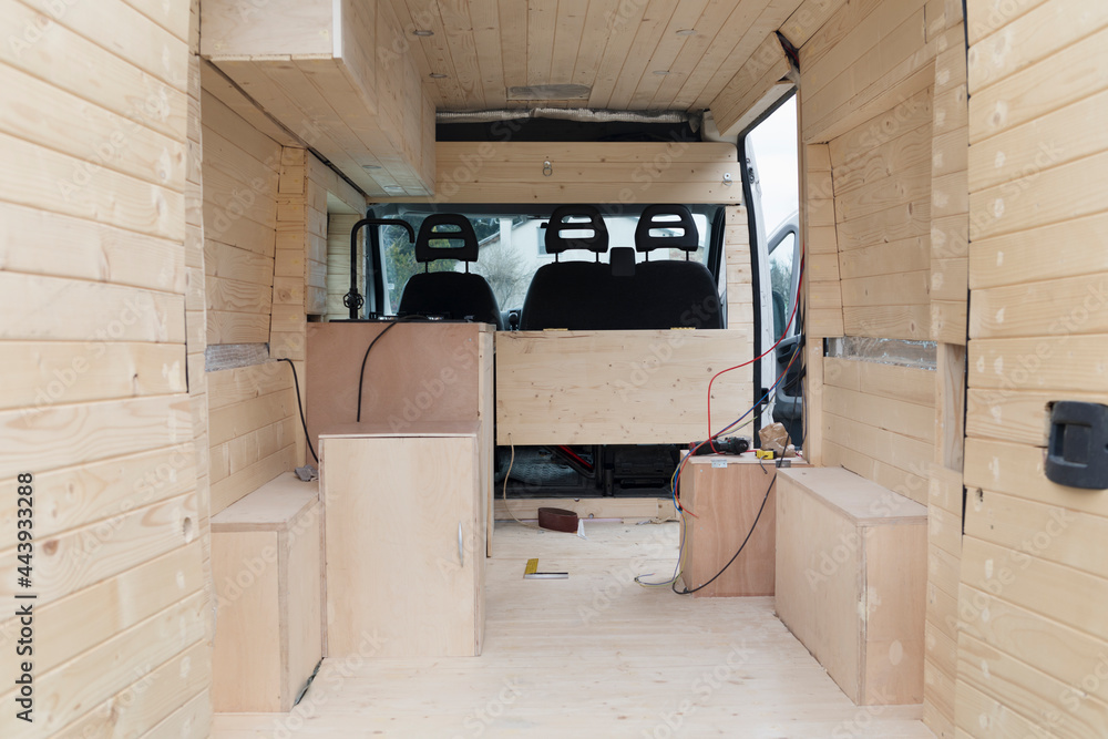 Camper Van Transformation Stock Photo | Adobe Stock