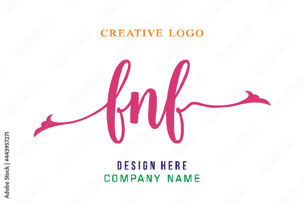 FNF lettering logo is simple, easy to understand and authoritative ...