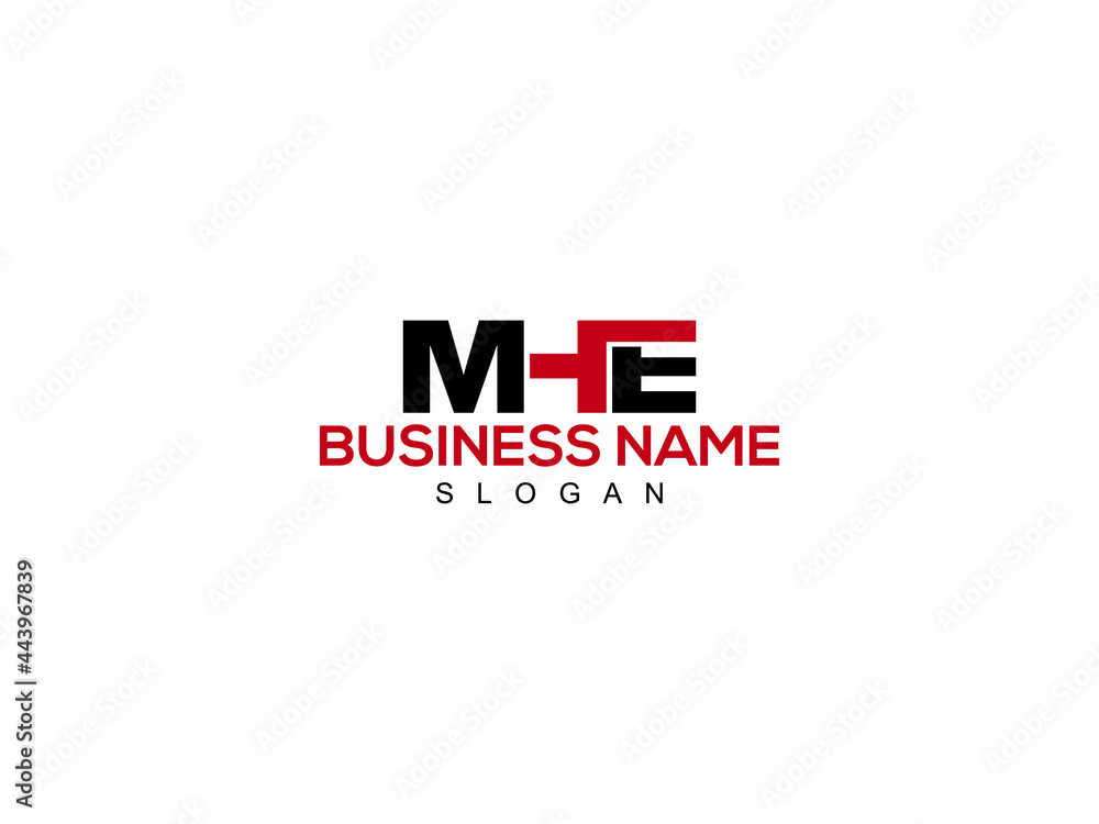 Letter MHE Logo Icon Vector Image Design For Company or Business Stock ...