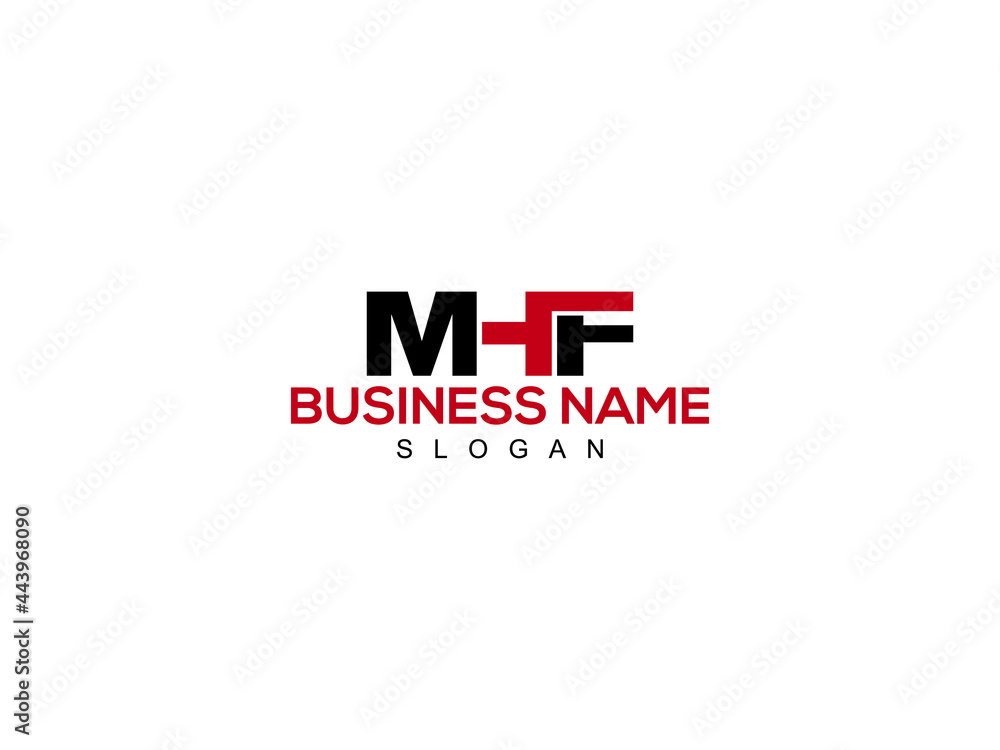 Letter MHF Logo Icon Vector Image Design For Company or Business Stock ...