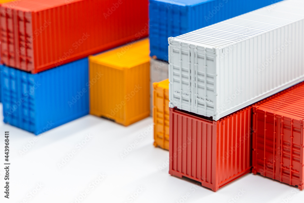 Global business container cargo ship in import export business logistic ...