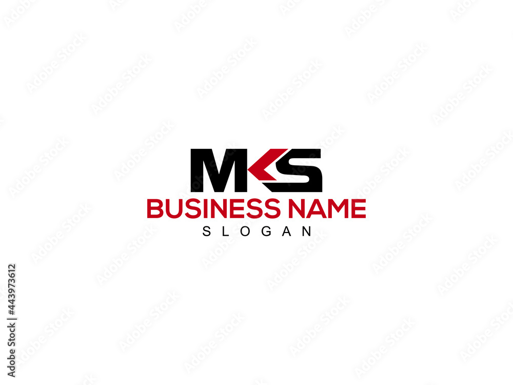 Letter MKS Logo Icon Vector Image Design For Company or Business Stock ...