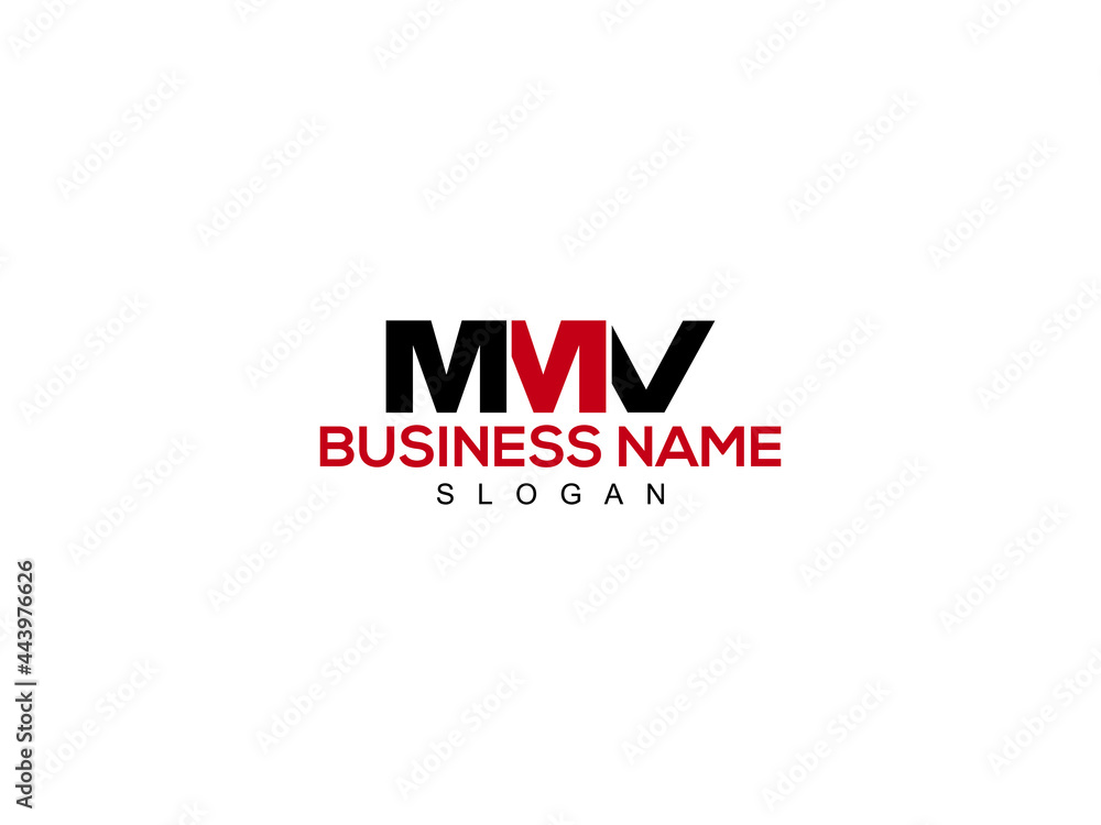 Letter MMV Logo Icon Vector Image Design For Company or Business Stock ...