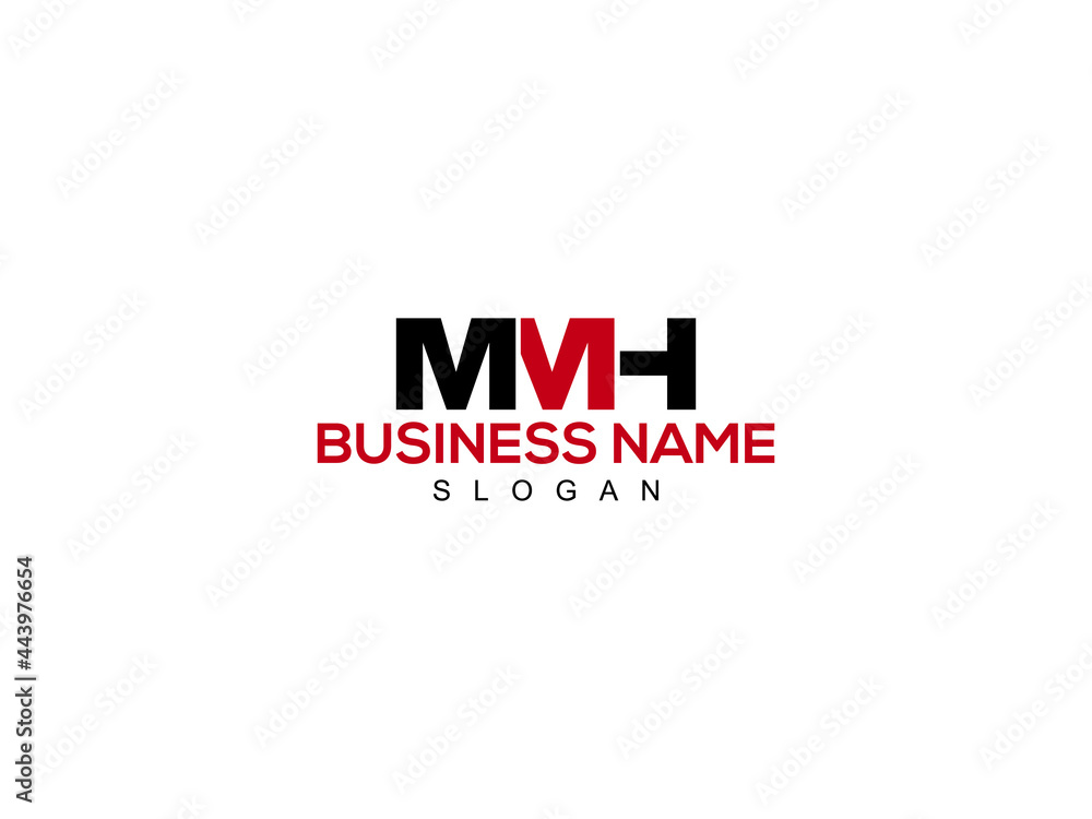 Letter MMH Logo Icon Vector Image Design For Company or Business Stock ...