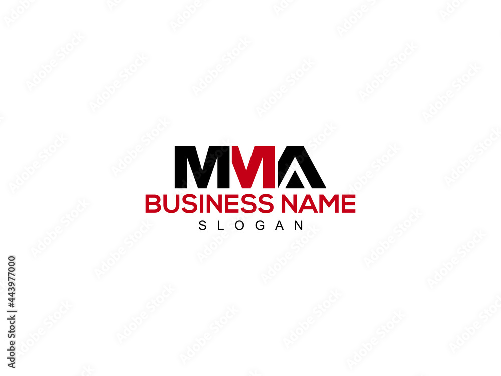 Letter MMA Logo Icon Vector Image Design For Company or Business Stock ...