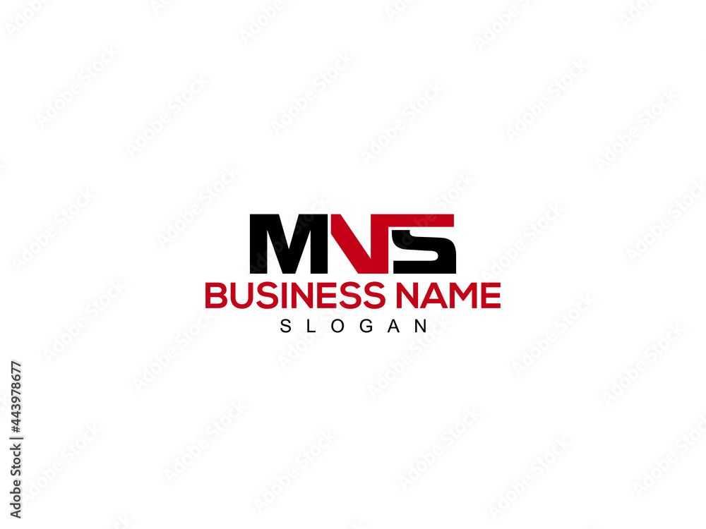 Letter MNS Logo Icon Vector Image Design For Company or Business Stock ...