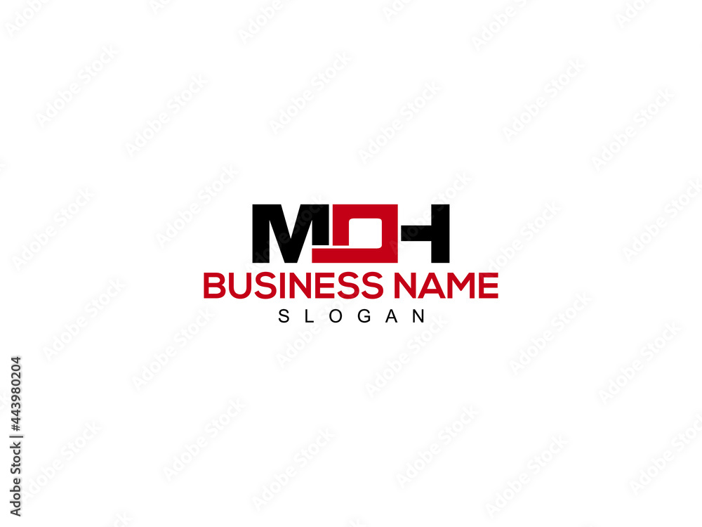Letter MOH Logo Icon Vector Image Design For Company or Business Stock ...
