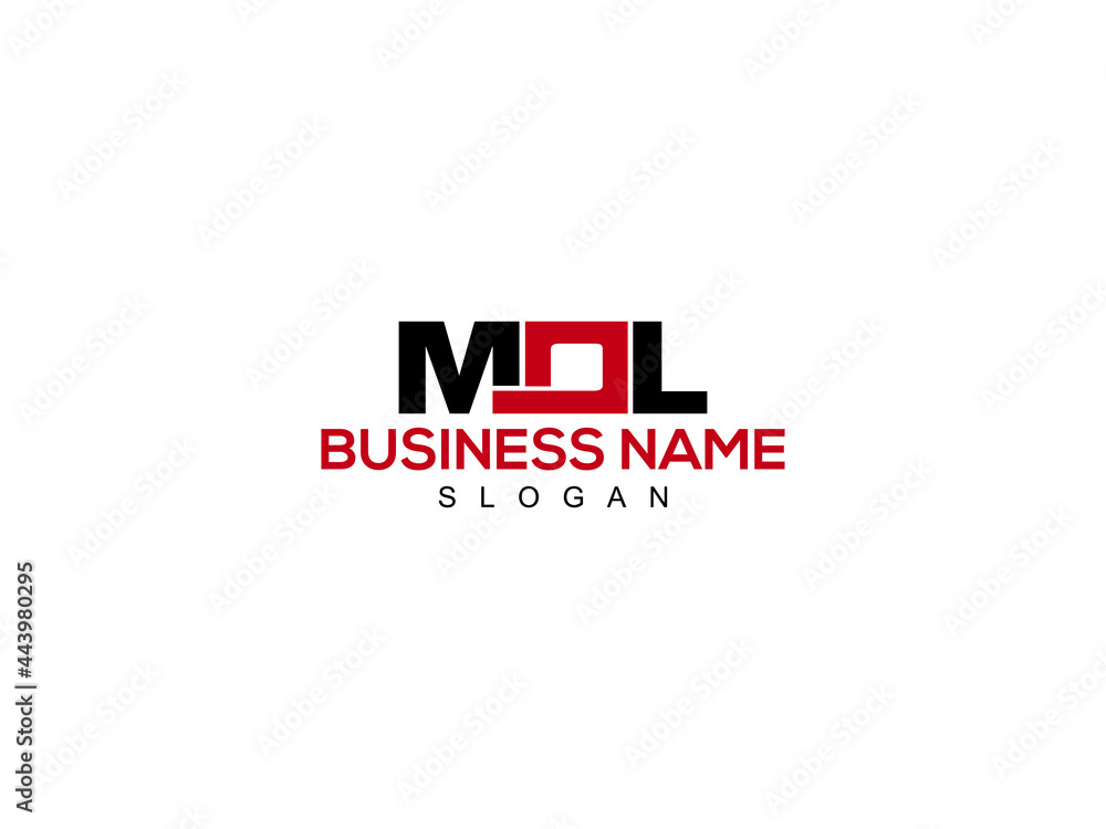 Letter MOL Logo Icon Vector Image Design For Company or Business Stock ...