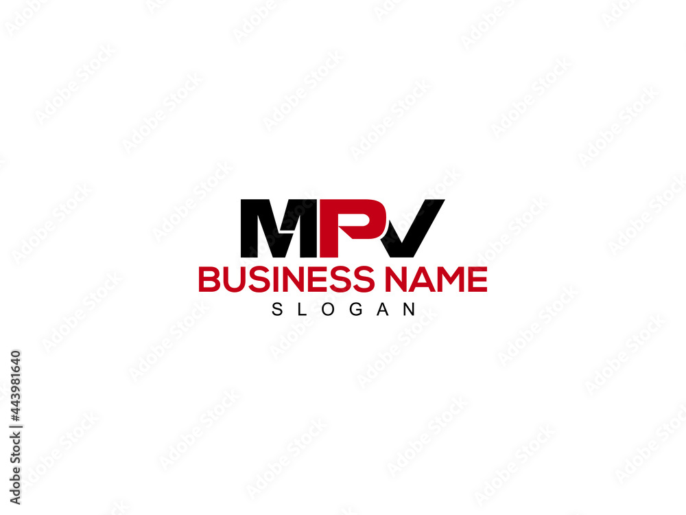 Title: Letter MPV Logo Icon Vector Image Design For Company or Business ...