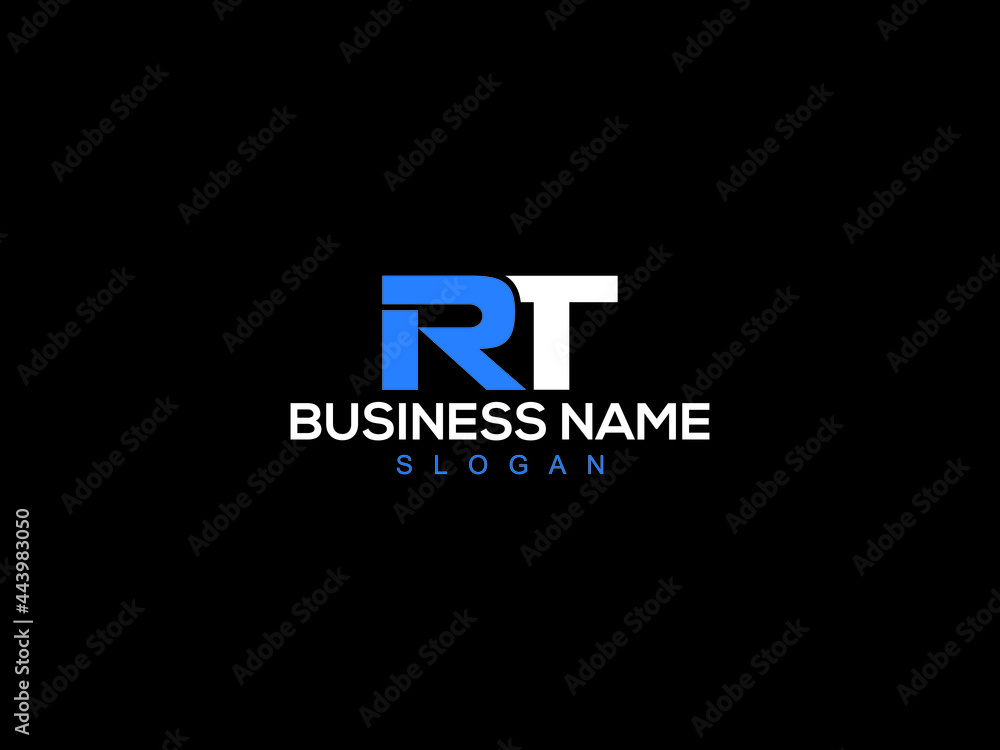 Letter RT Logo, creative rt company logo icon vector for business Stock ...