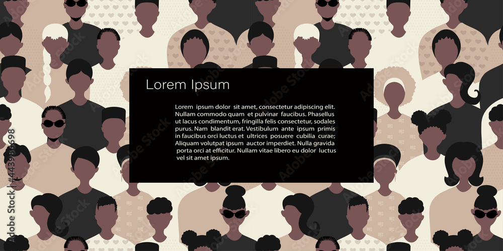 Stop racism and stronger together concept. BLM, Black lives matter ...