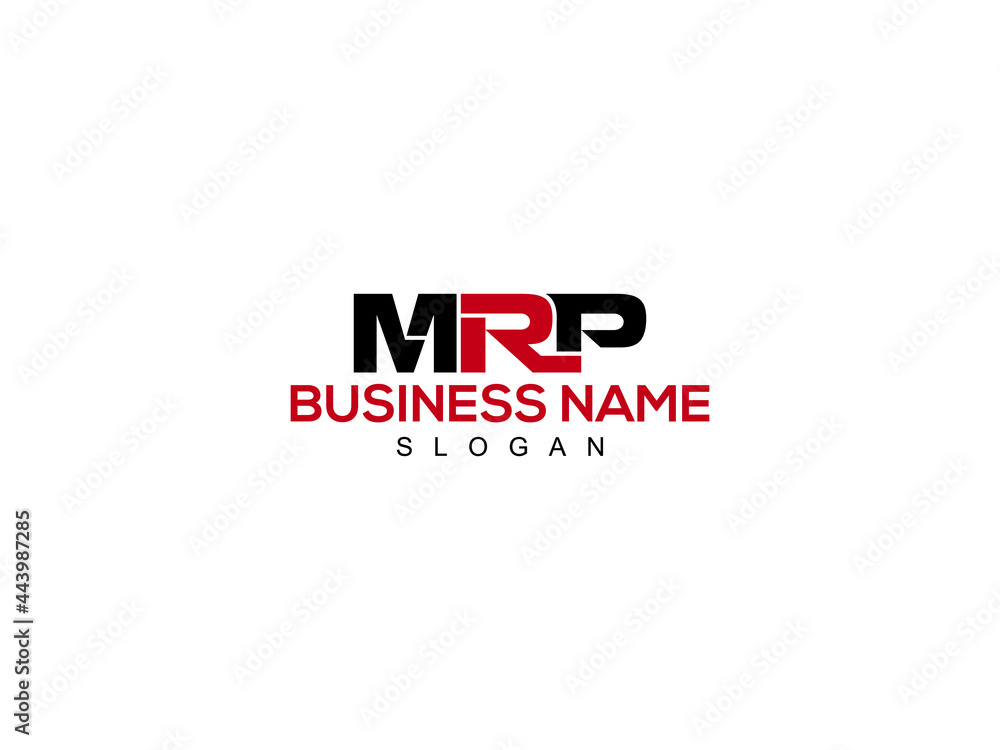 Letter MRP Logo Icon Vector Image Design For Company or Business Stock ...