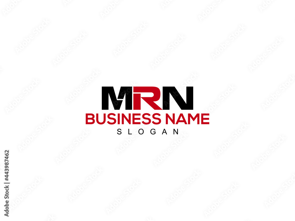Letter MRN Logo Icon Vector Image Design For Company or Business Stock ...
