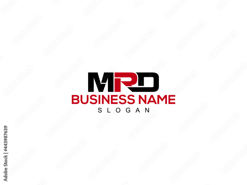 Letter MRD Logo Icon Vector Image Design For Company or Business Stock ...