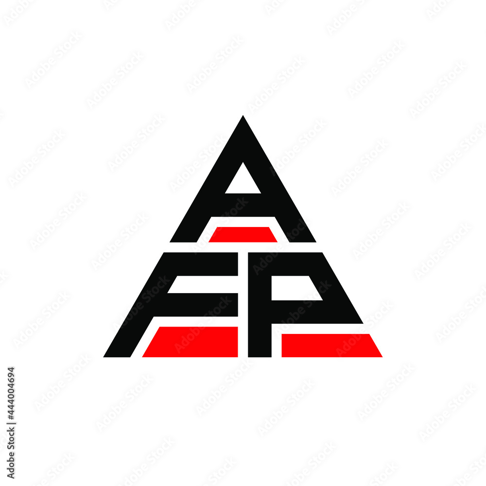 AFP triangle letter logo design with triangle shape. AFP triangle logo ...