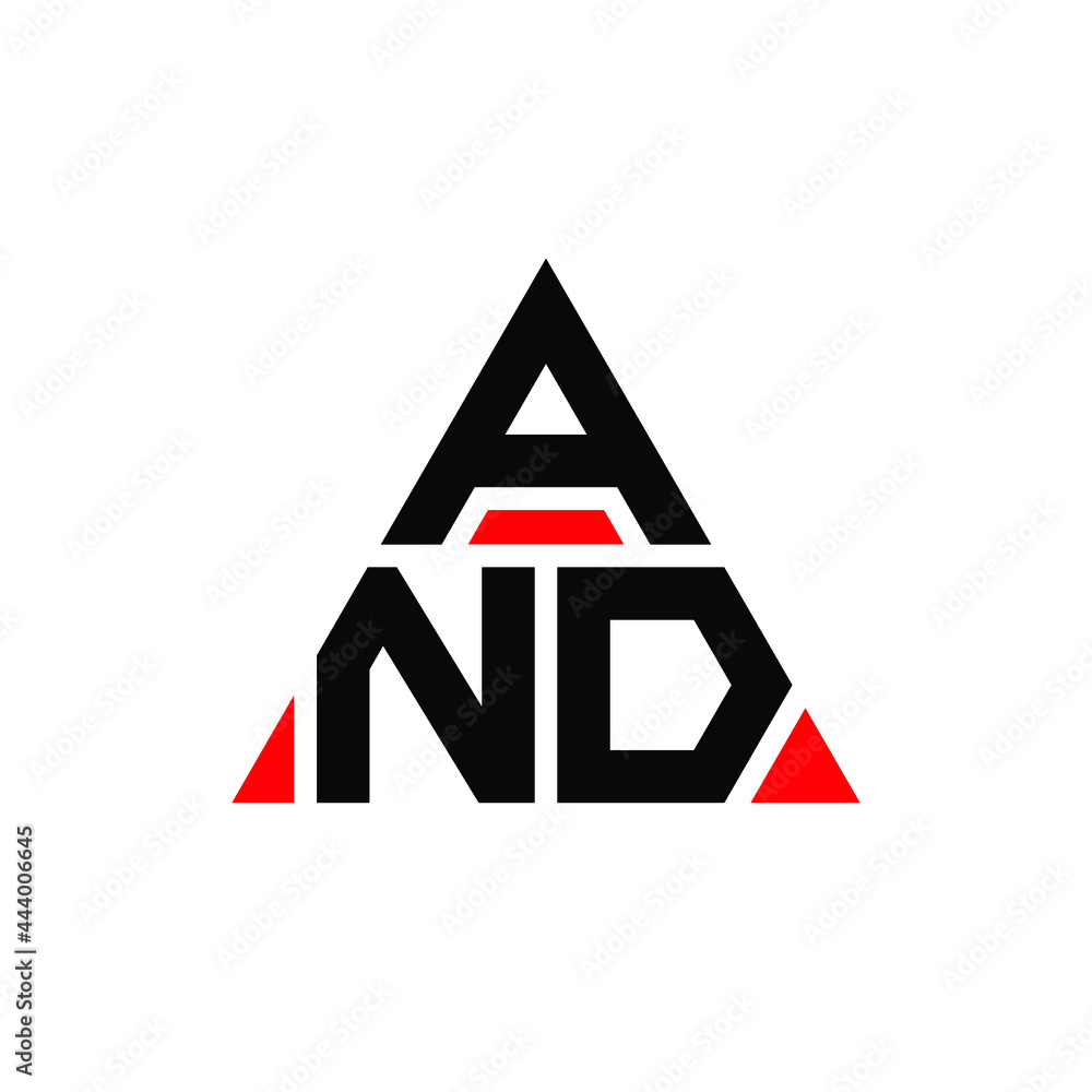 AOD triangle letter logo design with triangle shape. AOD triangle logo ...