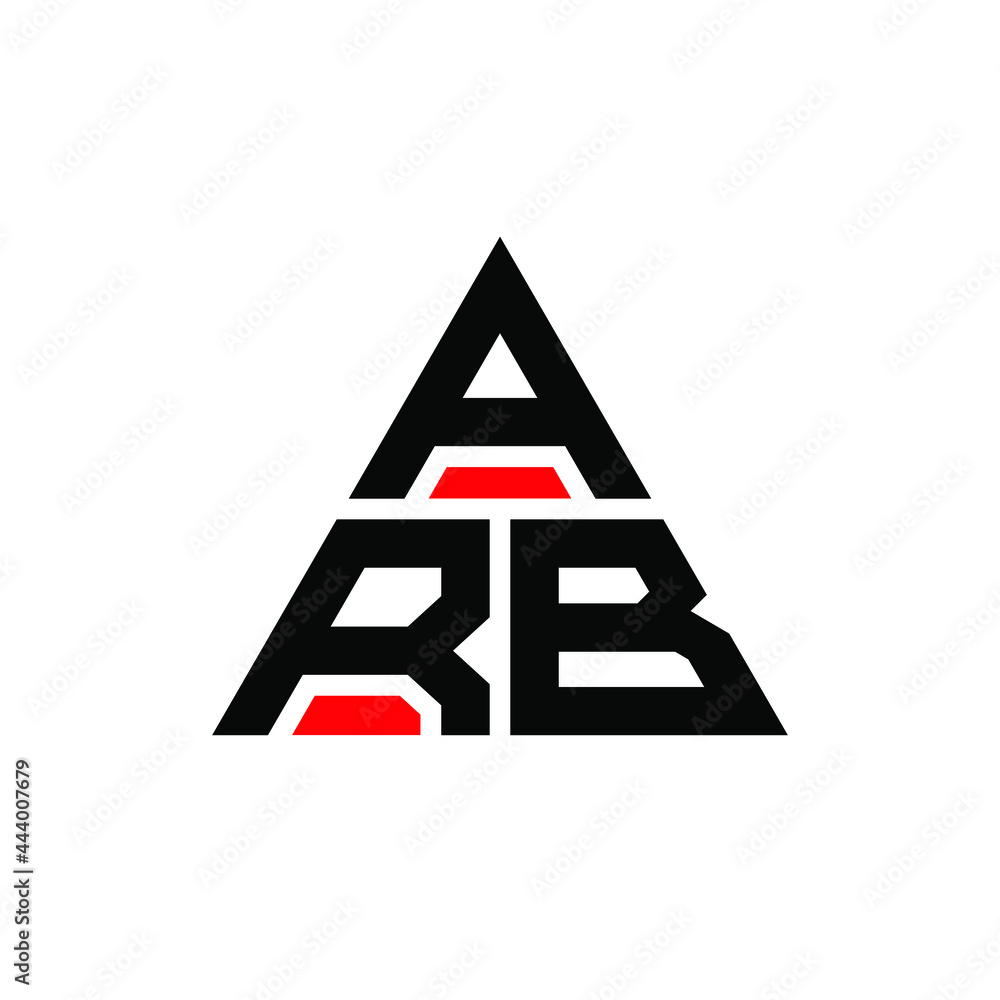 ARB triangle letter logo design with triangle shape. ARB triangle logo ...
