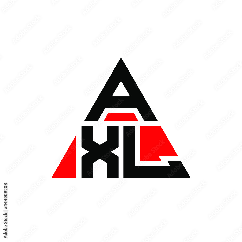 AXL triangle letter logo design with triangle shape. AXL triangle logo ...