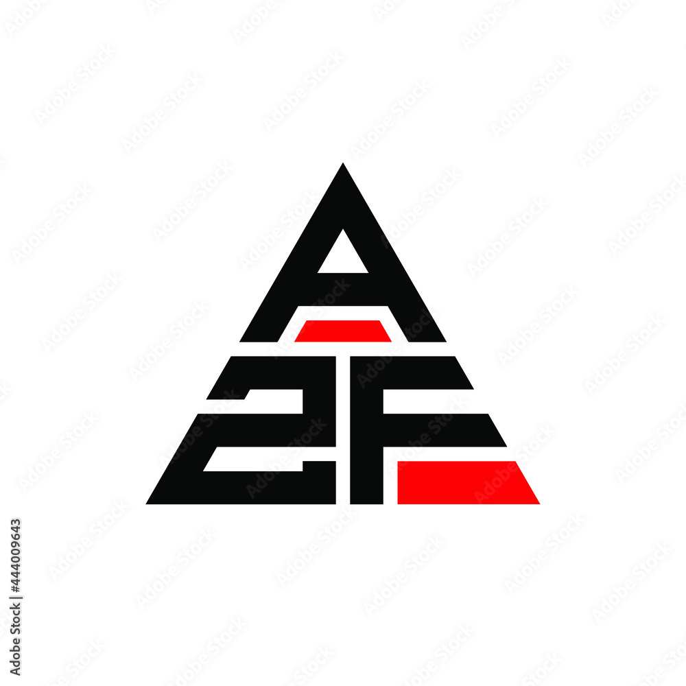 Vecteur Stock AZF triangle letter logo design with triangle shape. AZF ...