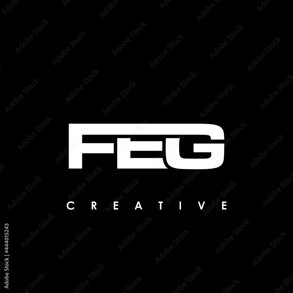 FEG Letter Initial Logo Design Template Vector Illustration Stock ...