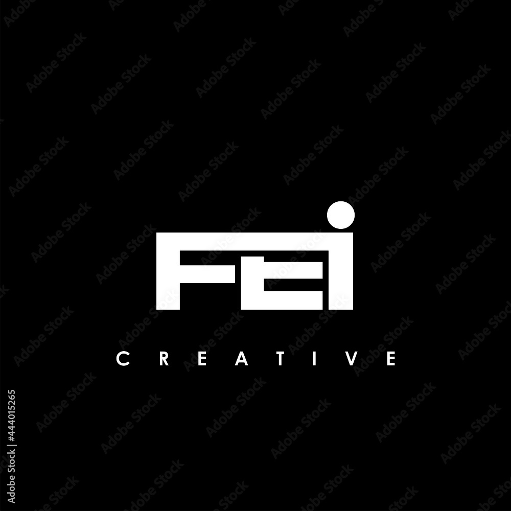 FEI Letter Initial Logo Design Template Vector Illustration Stock ...