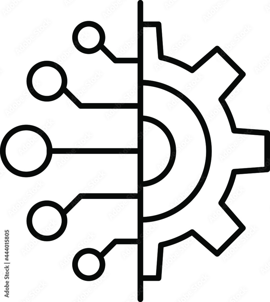 Computing Infrastructure icon. Mechanical Controls sign transparent background vector ...