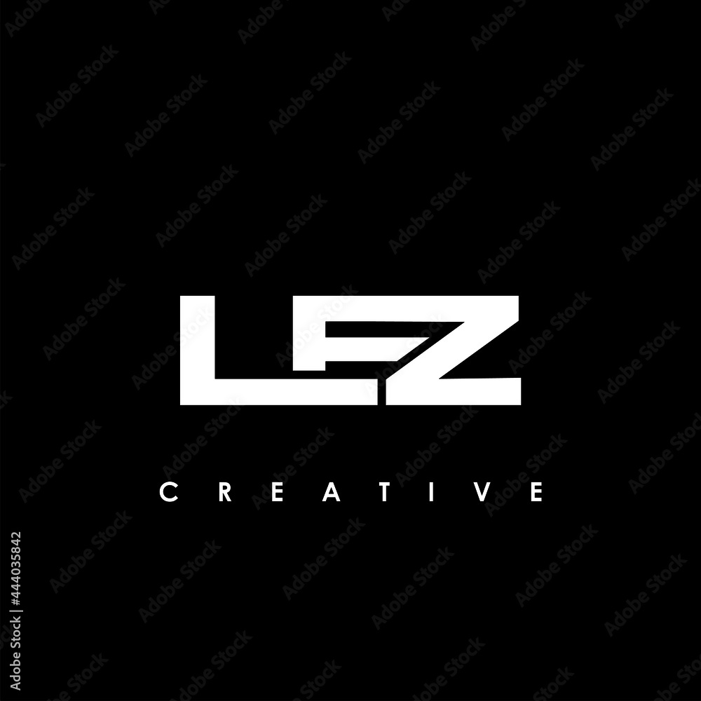LEZ Letter Initial Logo Design Template Vector Illustration Stock ...