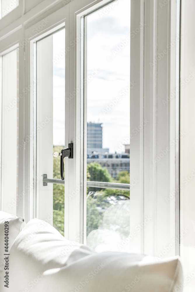 From the inside detail of a window of a modern house Stock Photo ...