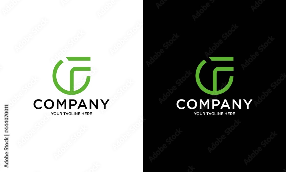 CF letter logo design on luxury background. FC monogram lettering logo ...