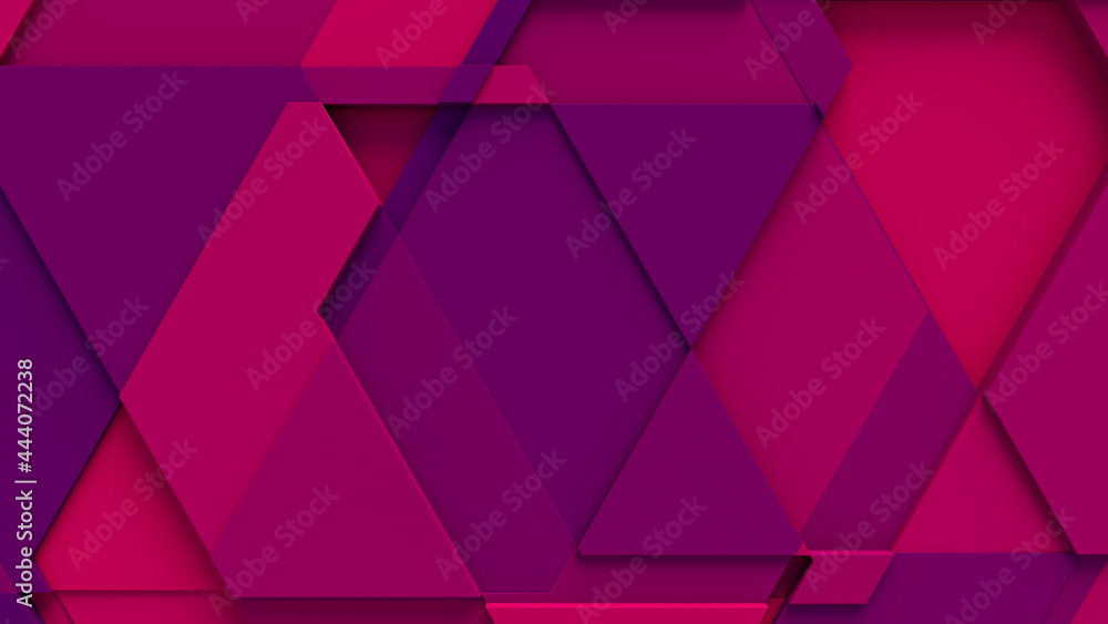 Pink and Purple Tech Background with a Geometric 3D Structure. Clean ...
